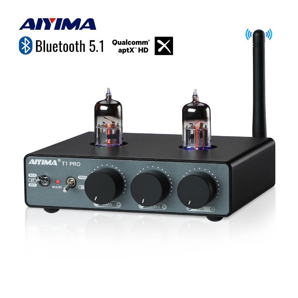 AIYIMA T1 PRO Vacuum Tube Preamplifier Amplifiers Home Audio RCA ...