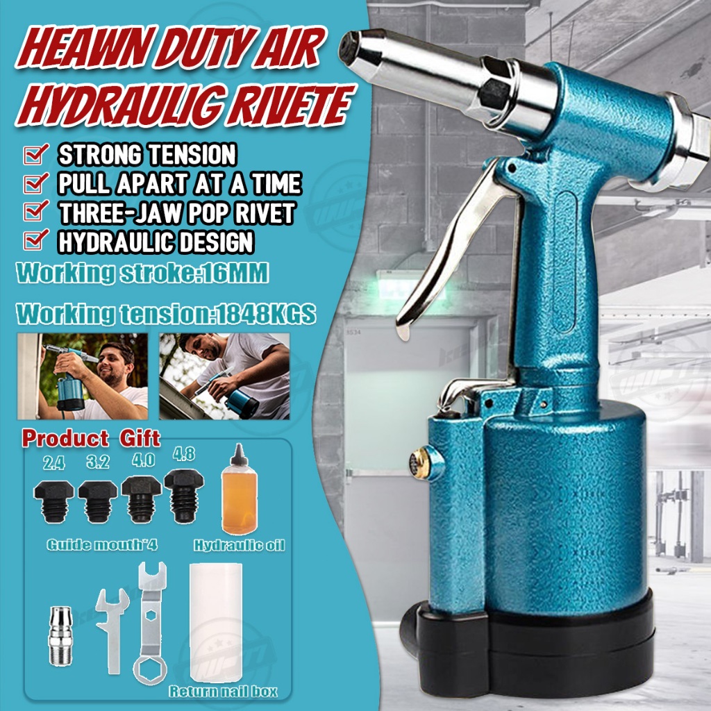 AIR HYDRAULIC RIVETER PNEUMATIC RIVET GUN NAILS PUNCH PIN Nose ...