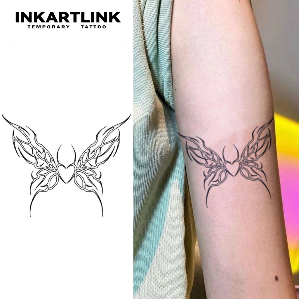 Abstract Ink temporary tattoo stickers, waterproof long-lasting magic ...