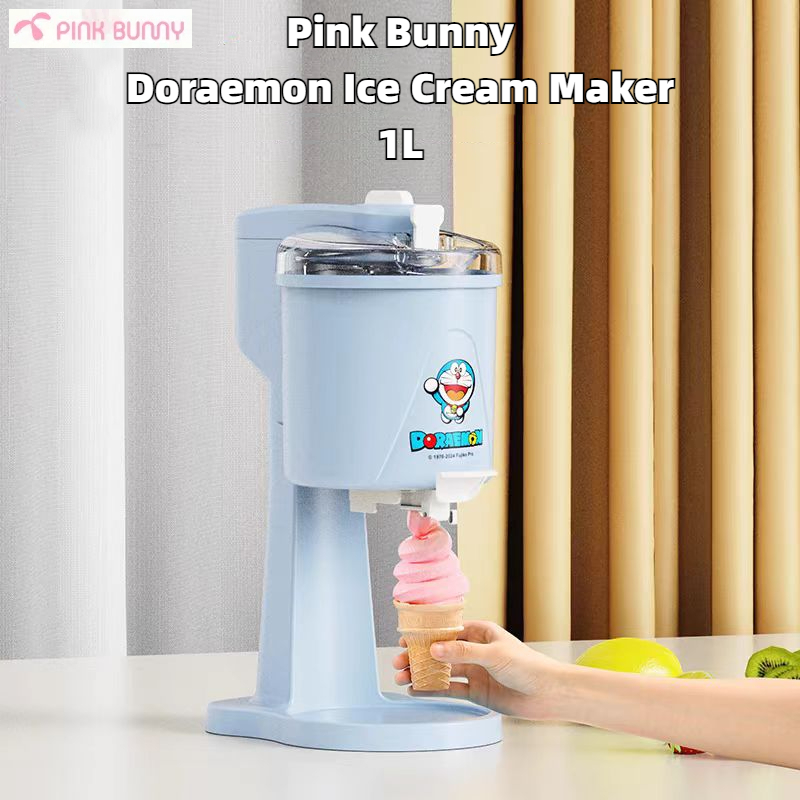 Pink Bunny Doraemon Cartoon Ice Cream Maker 1L Household Small Mini ...