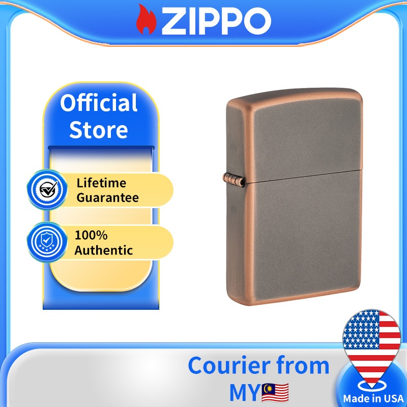 Zippo Rustic Bronze Base Model Windproof Lighter ，49839 | Shopee Malaysia