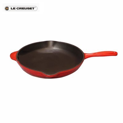 Lecreuset Enamel Cast Iron Pan Round Shallow Mouth Steak Frying Pan ...