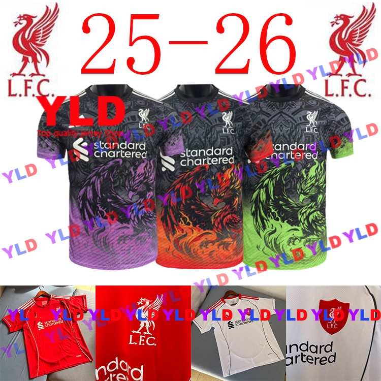 【Player issue&Fan issue】2025-26 LI-VER-POOL men football jerseys soccer ...