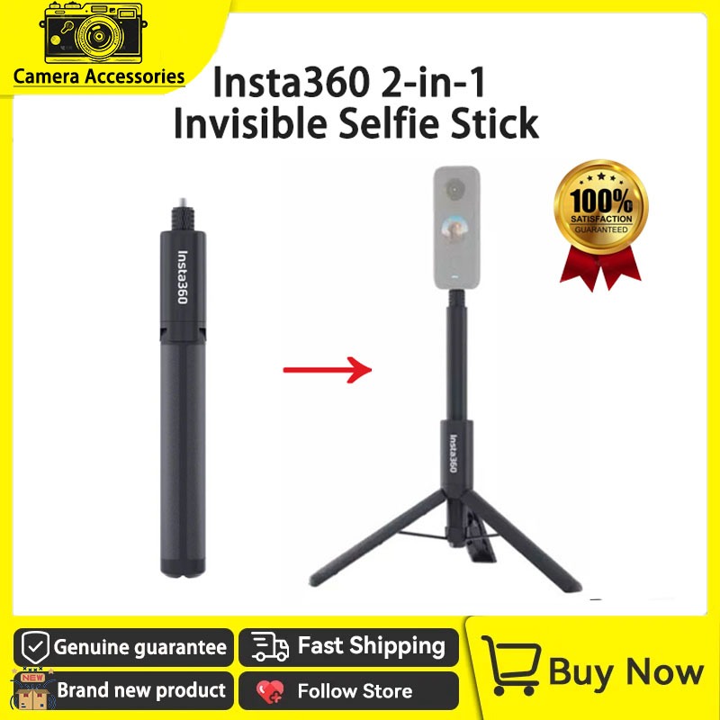 Original New Insta360 2-in-1 invisible selfie stick+tripod, for ...