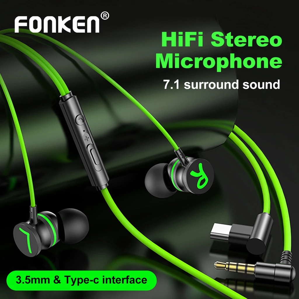PLEXTONE G20 Gaming Earphone Stereo Bass Magnetic Headphone Type-C In ...