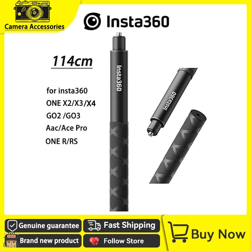 Original Insta360 114cm Invisible Selfie Stick 1/4 interface for ...