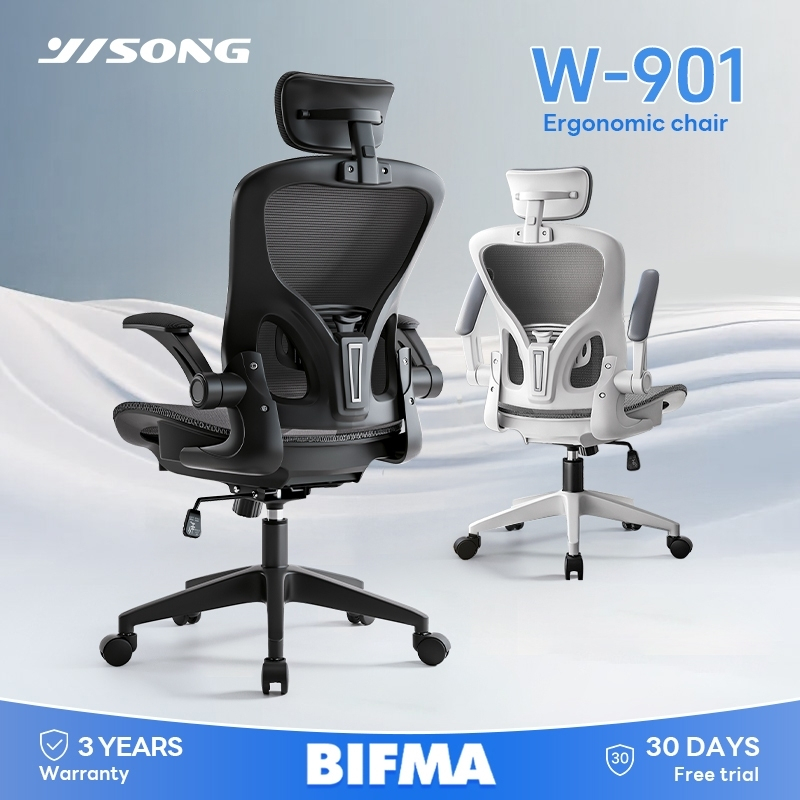 YISONG W901 Office Study Ergonomic Computer Dressing Chair | Shopee ...