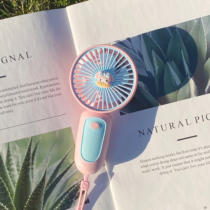 kipas mini Sanrio Portable Hand Fan Mini Handheld Fans | Shopee Malaysia