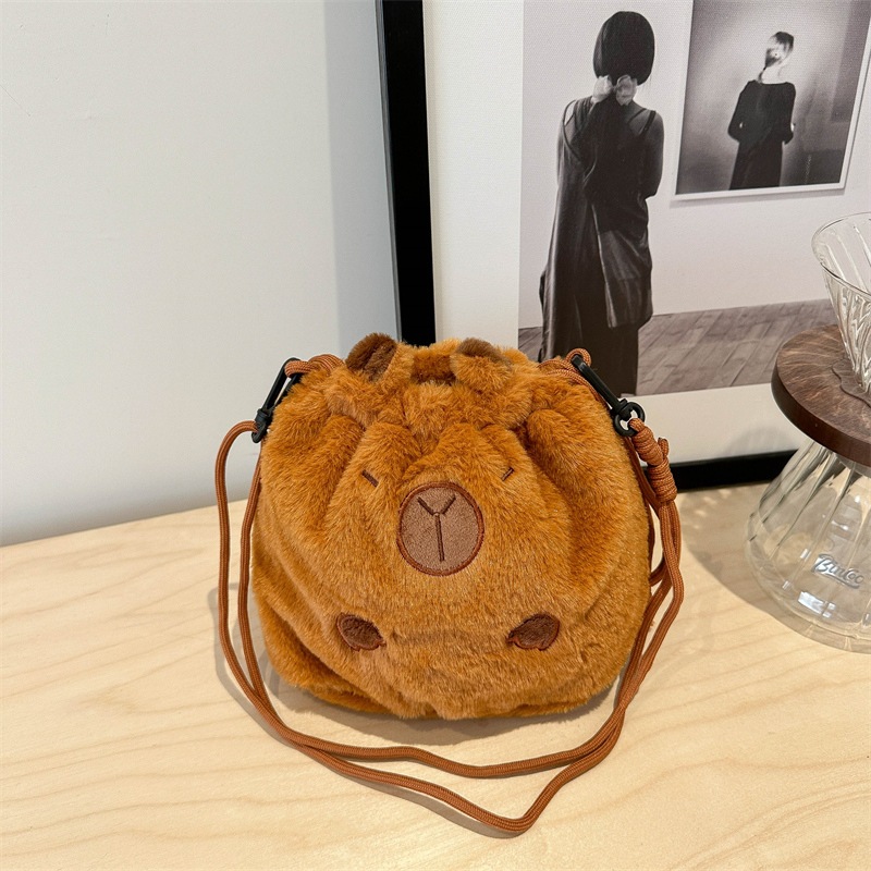 Capybara Crossbody Bag Capybara Plush Bag Anime Handbags Tote Bag ...