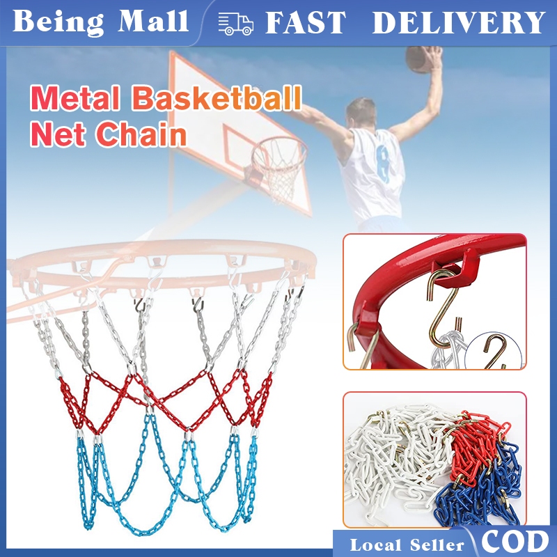 Upgraded Metal Basketball Net Chain Heavy Duty Standard Basketball Ring ...