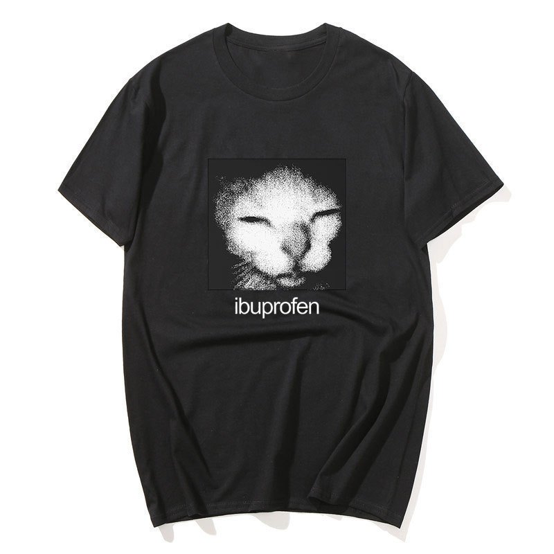 ibuprofen cat Meme Print Tshirts Tate McRae Harajuku Streetwear New ...