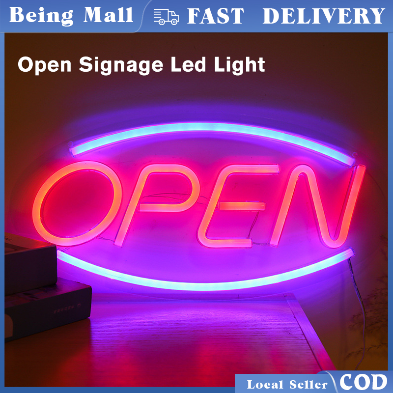 Open Signage Led Light Decorative Wall Hanging Neon Open Sign Light for ...