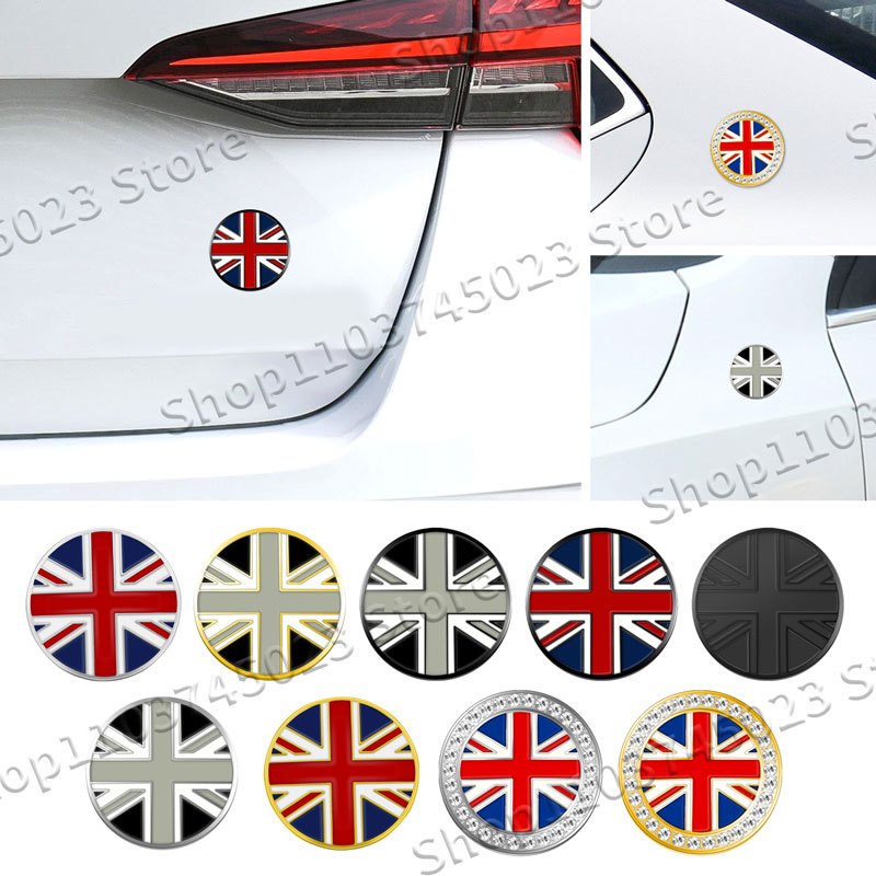 Creative 3D Metal Diamond Union Jack British Flag Emblem Car Styling ...