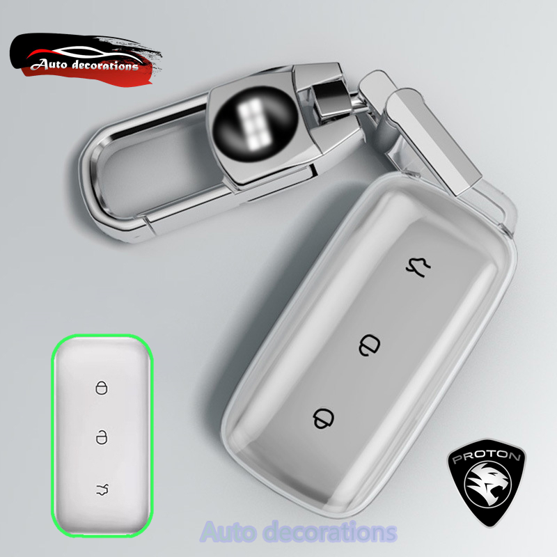Proton eMAS 7 car key covers Transparent black/Transparent key covers ...