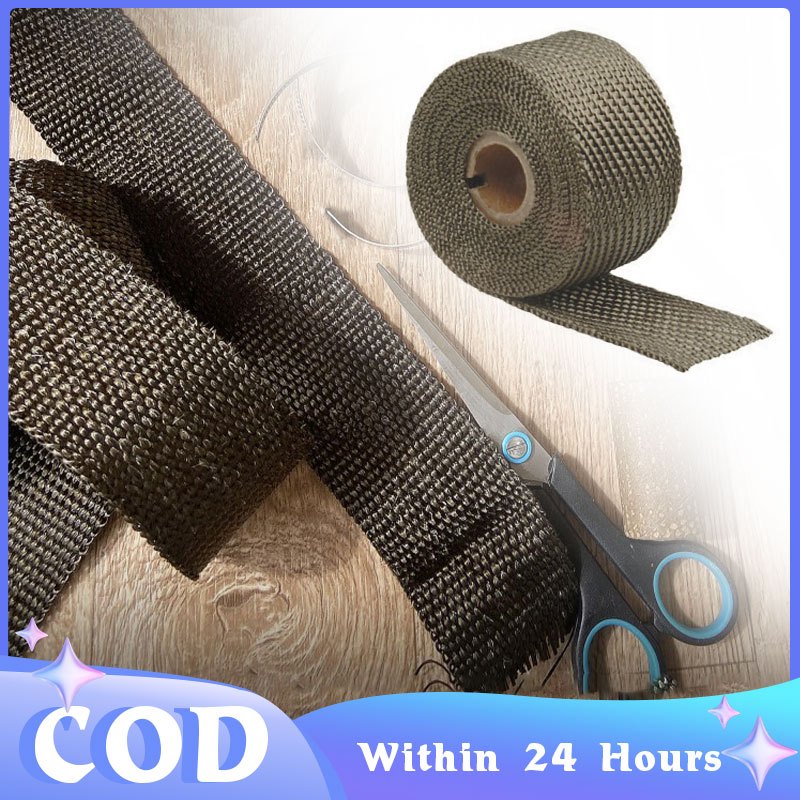 5M/10M Titanium Turbo Manifold Thermo Wrap Motorcycle Exhaust Pipe Heat ...
