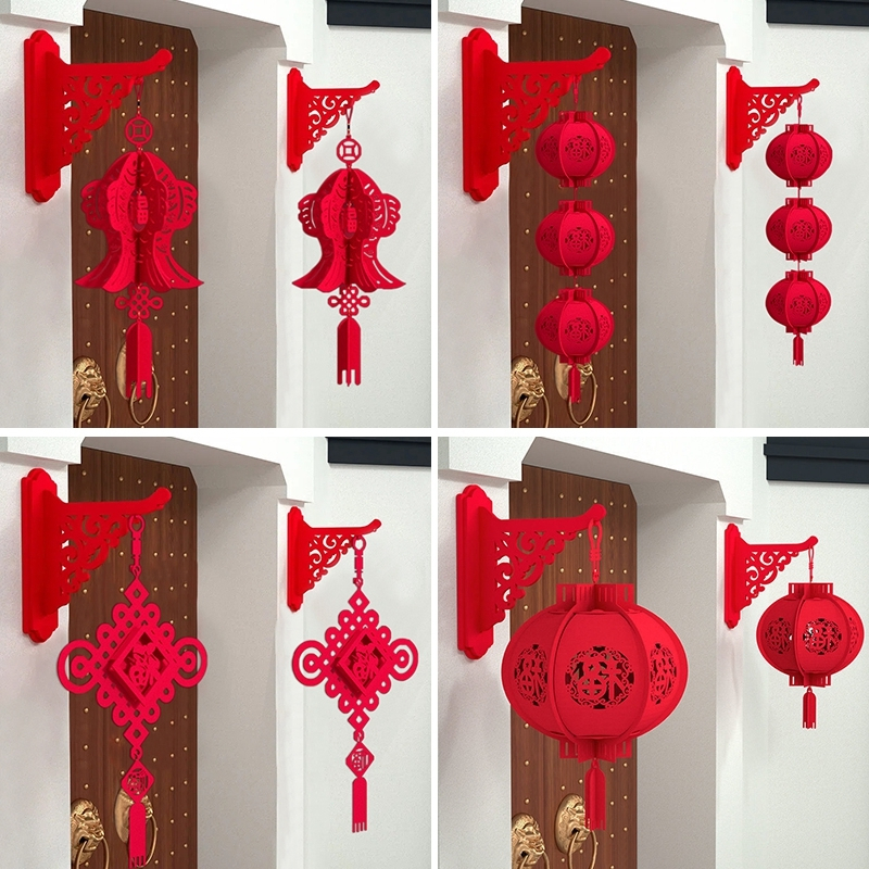 2025 Spring Festival Lantern Non-woven Fabric Hanging Lantern Chinese ...