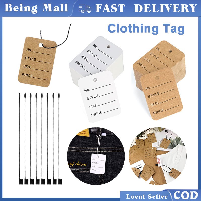 500/1000Pcs Price Tags And Hang Tag String Clothing Tags Store Tags And ...