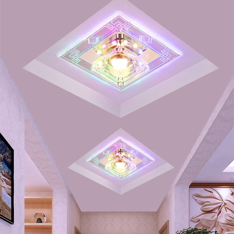 Modern Crystal Aisle Corridor Downlight,Square Shape Spotlight,LED ...