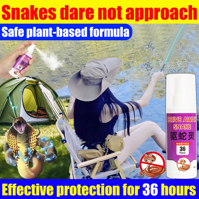 Snakes dare not approach！ snake repellent spray 100ml Portable ubat ...