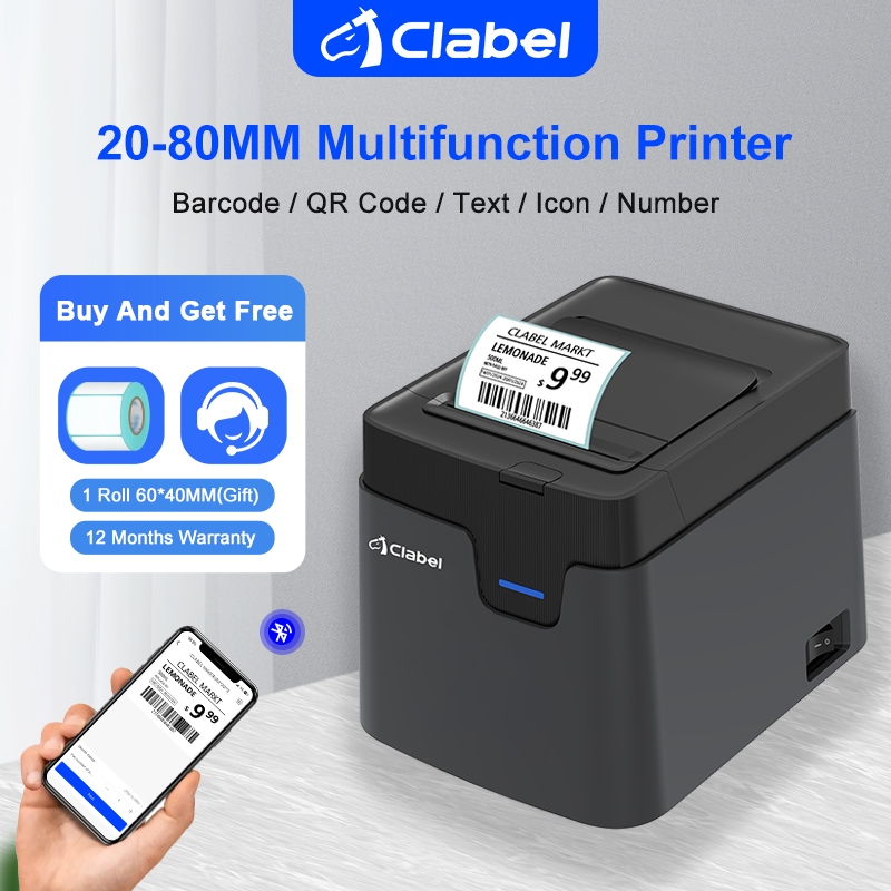 CLABEL 321D Thermal Printer, Barcode Printer Bluetooth, Label Printer ...