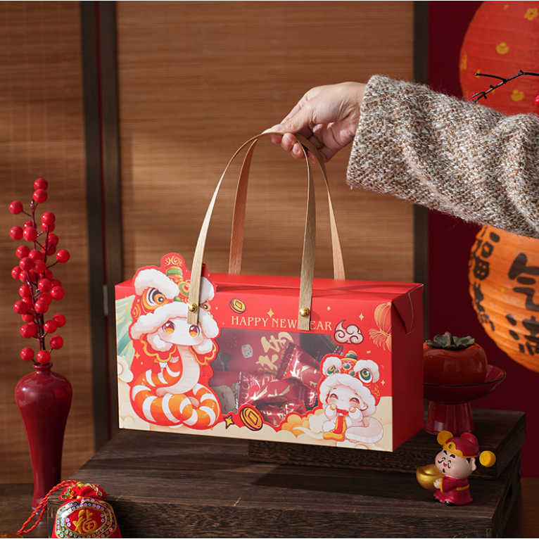 cny 2025 Year of the Snake Gift Box/chinese New Year Goodie Box/tote ...