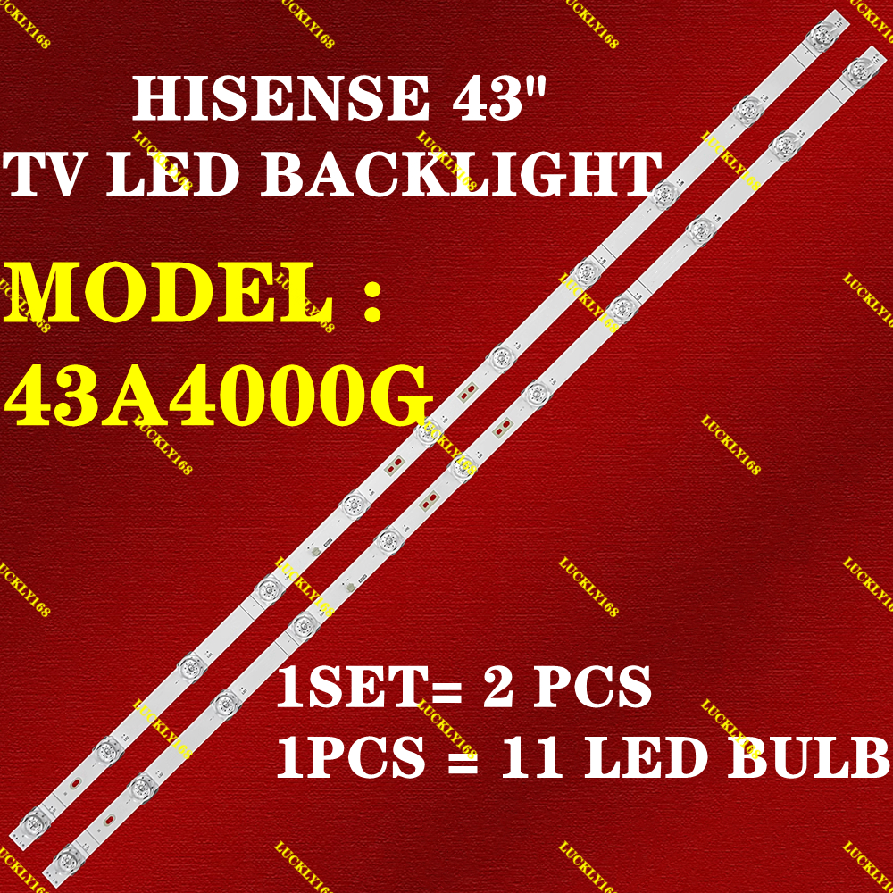 NEW 1 SET 43A4000G HISENSE 43" TV LED BACKLIGHT(LAMP TV) HISENSE 43 ...
