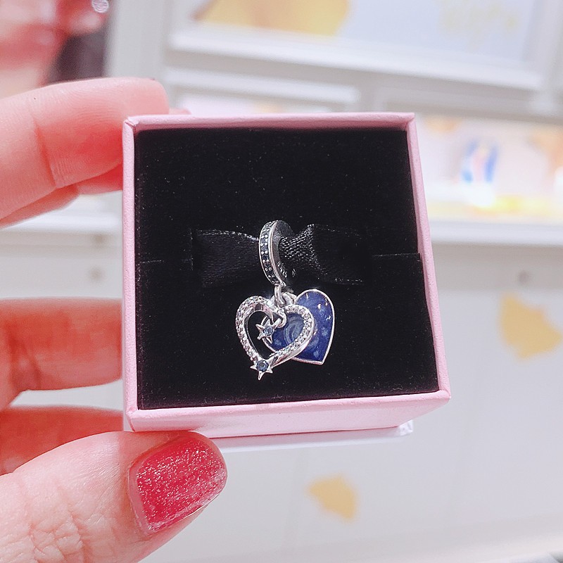 2025 Latest 100% Pandora Star Sign Love Companion Pendant 792356C01 2 ...