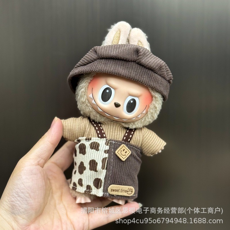 Labubu Clothes Outfit Accessories For 17cm Labubu V2 V1 Plush Idol Doll ...