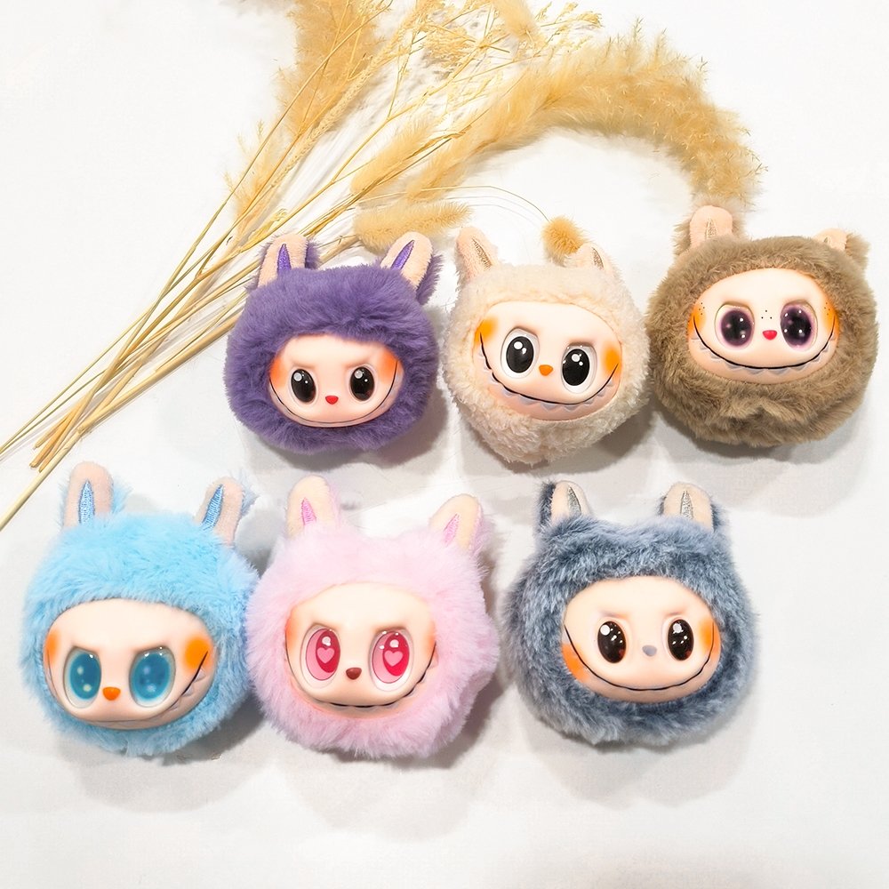 LABUBU Keychain Plush Doll Keychain Decorative Pendant, Cute Cartoon ...