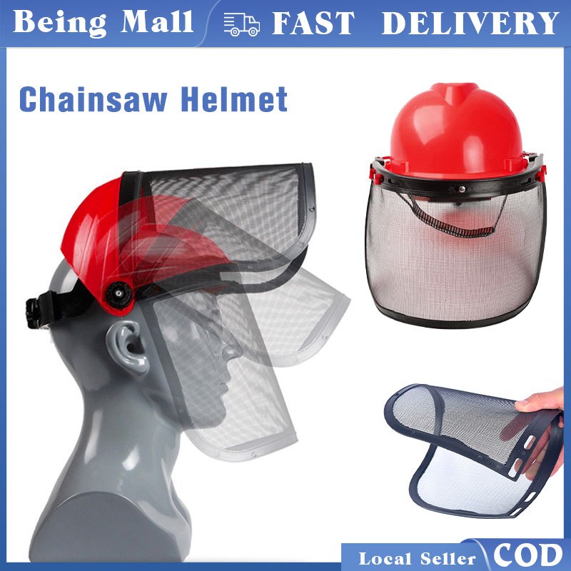 Mower Safety Protective Helmet Chainsaw Helmet for Trimmer Gardening ...