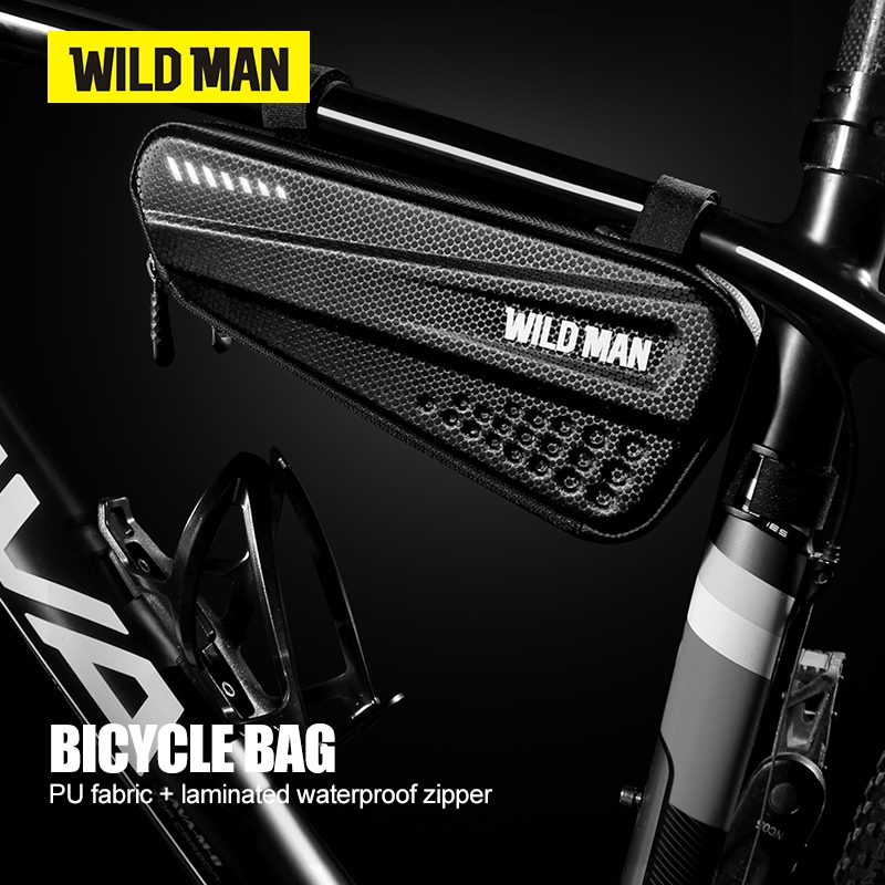 WILD MAN ES4 Bicycle Bag Waterproof Outdoor Triangle Bicycle Front Tube ...