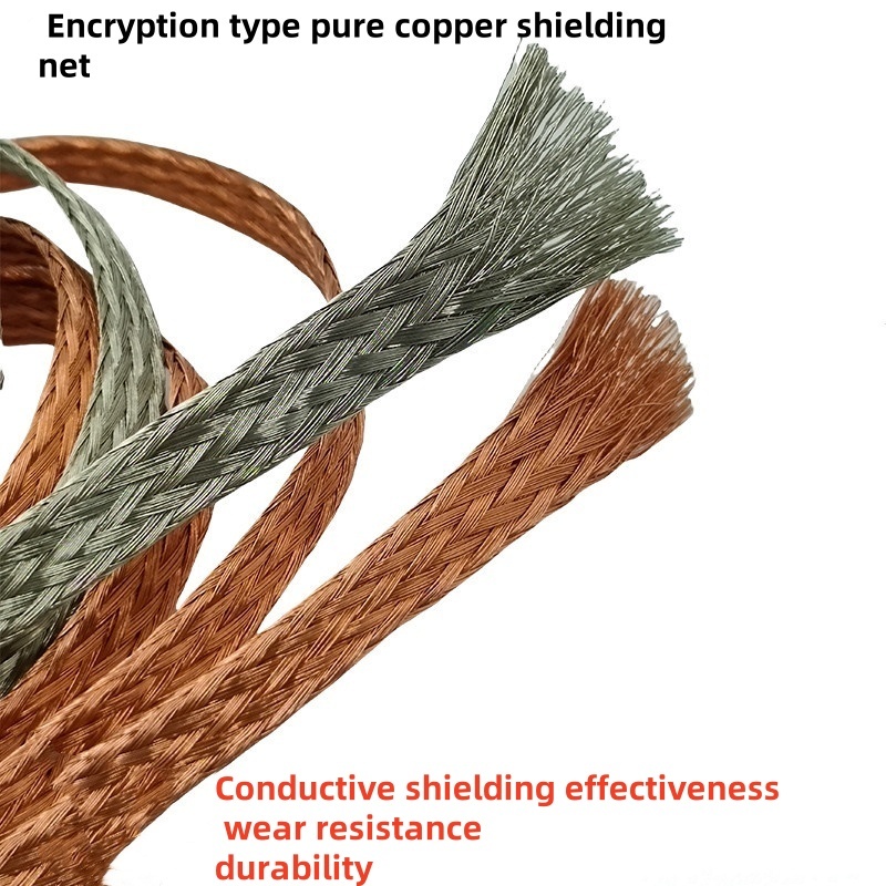 Copper Braided Strip Tin Plated Copper Metal Braided Mesh Dense Pure ...