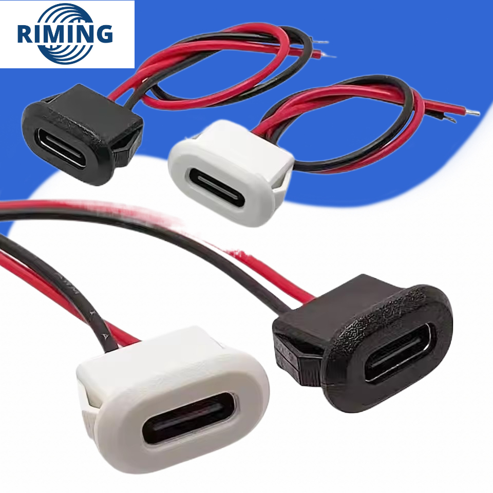 USB Type C Connector Jack Female Type-C With Card Buckle 3A High ...