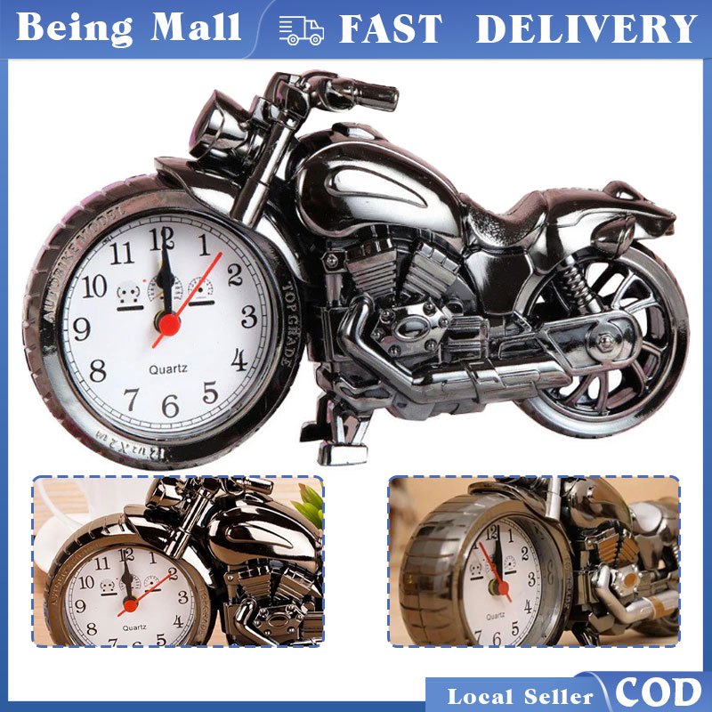 Vintage Mini Motorcycle Alarm Clock Creative Alarm Clock | Shopee Malaysia