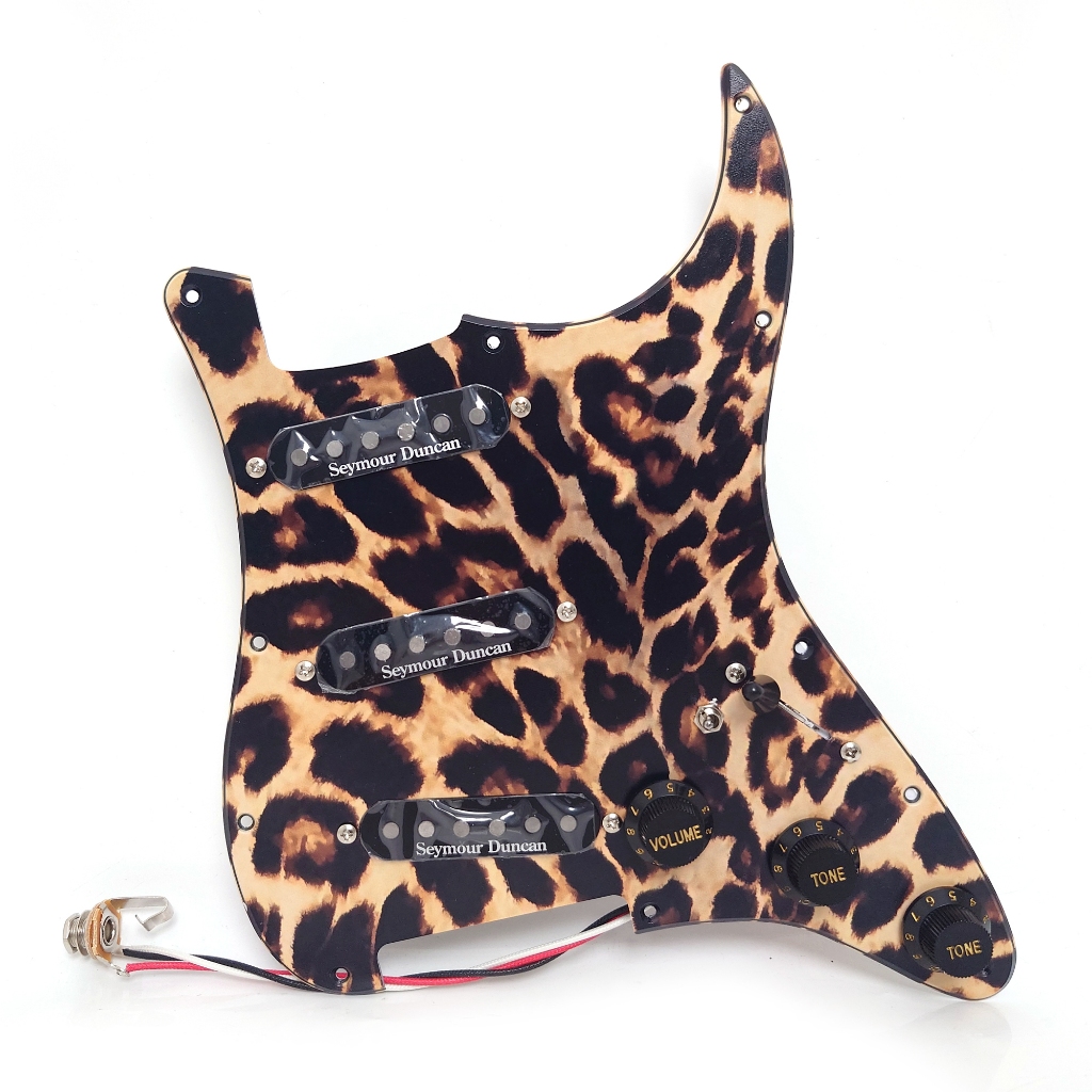 Prewired Loaded Guitar Stratocaster Pickguard SSS Pick Guard Seymour ...