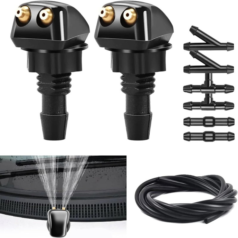 Car Windshield Washer Pipe Nozzle 2M/1M Car Wiper Spray Hose Set Cars ...