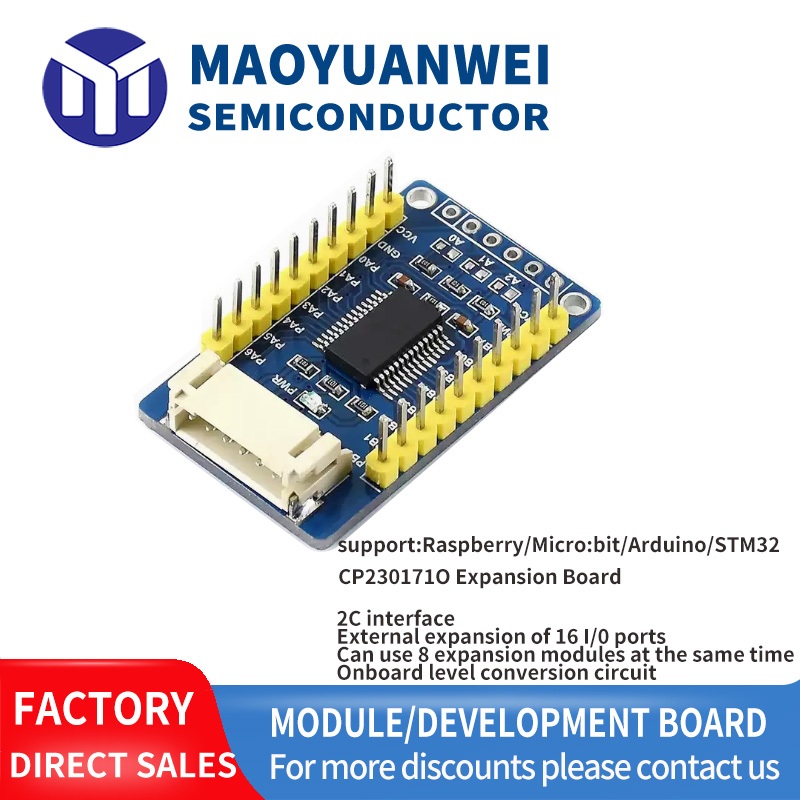 1pcs MCP23017 I/O Extension Module Compatible with Raspberry Pie/Micro: bit/STM32/Arduino ...