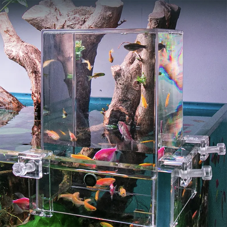 Negative Pressure Upside Down Fish Tank Small Fish Tank Landscaping ...