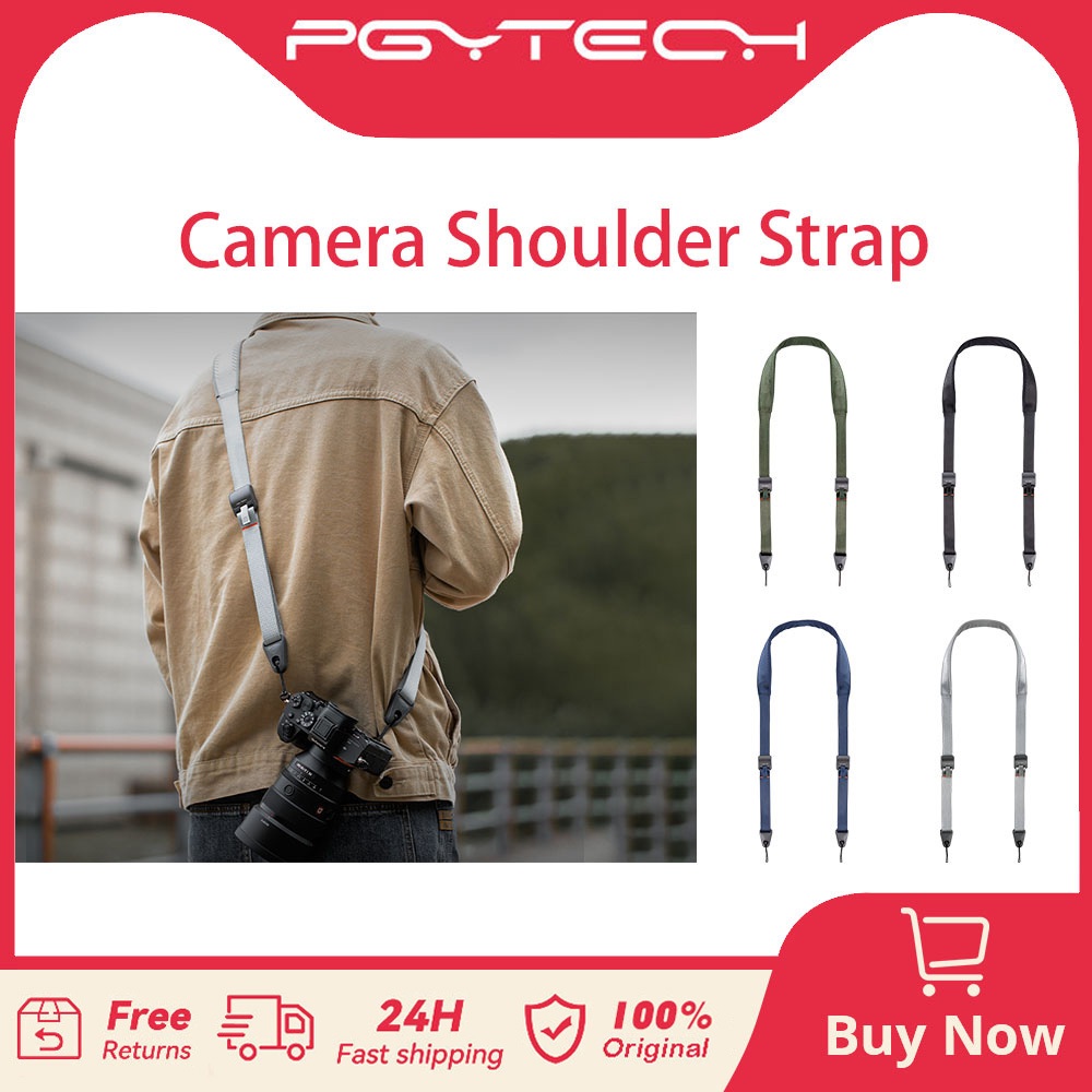 PGYTECH Camera Shoulder Strap Quick Release Plate Adjustable Crossbody Strong Load-Bearing Soft ...