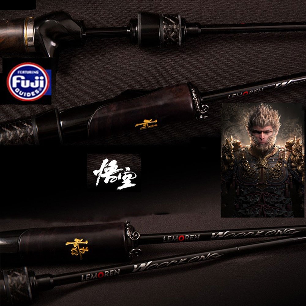 【WUKONG】O+A FUJI Fishing Rod 1-6LB/1-8G UL Flaxible Fast Action1.5m/1 ...