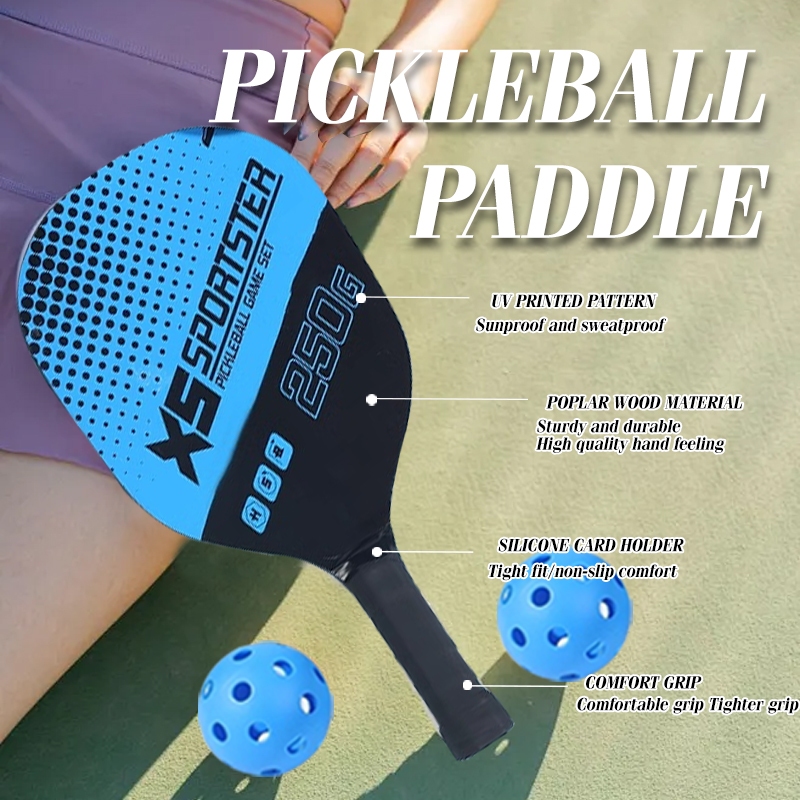 【Ready Stock】 Carbon Fiber Pickleball Paddle Set Sport Pickleball ...