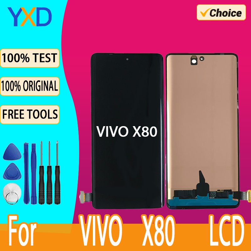 LCD Screen Original AMOLED For ViVO X80 5G V2183A LCD Display Touch ...