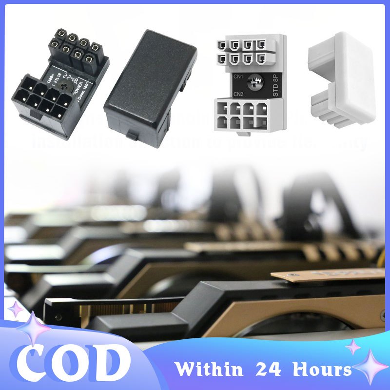 GPU 180 degree turns Back cable routing elbow Graphics card 8P adapter ...