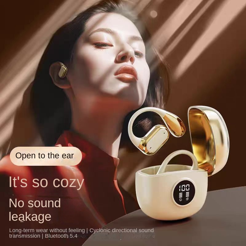 Q17 wireless hanging ear earphones Bluetooth bone conduction non in ear ...