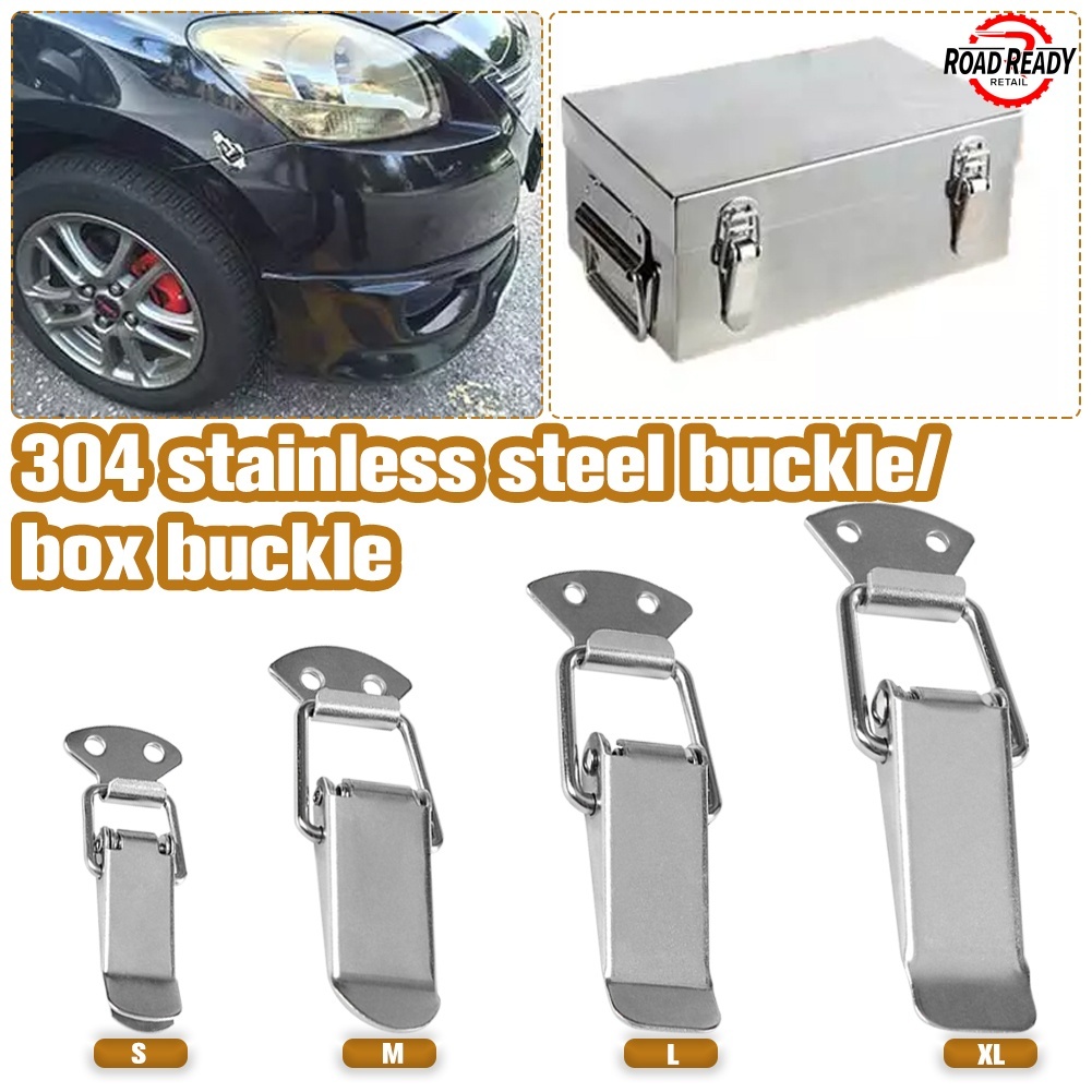 Universal Car Bumper Bonnet Lock Clip Stainless Steel Spring Snap Lock ...