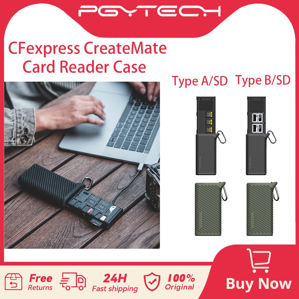 PGYTECH CFexpress CreateMate Card Reader Case Type A/SD Type B/SD High ...
