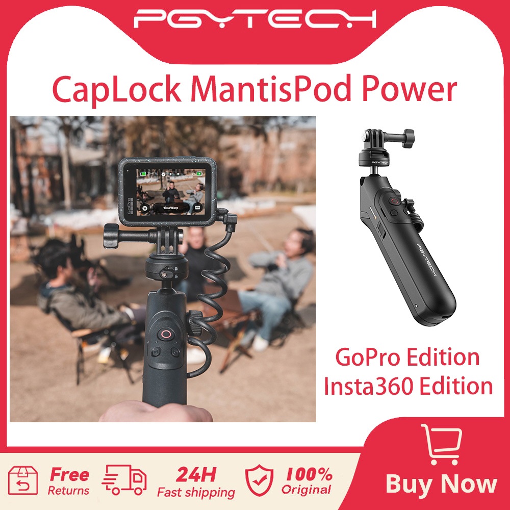 PGYTECH CapLock MantisPod Power GoPro/Insta360 Edition All In One ...