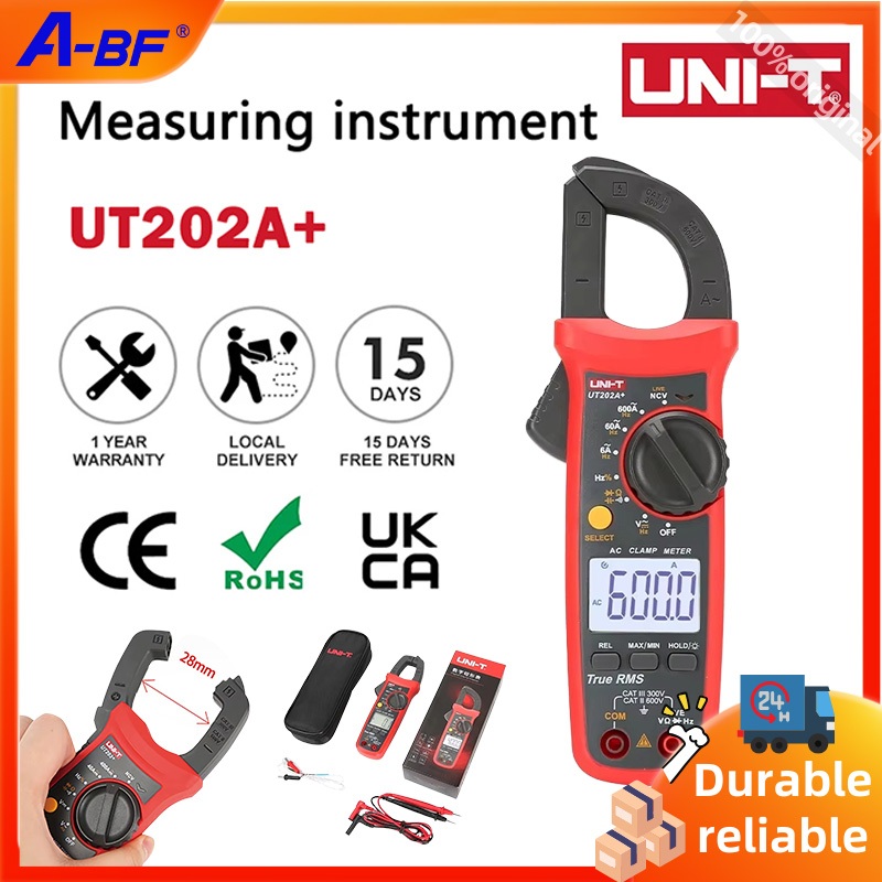 UNI-T UT202A+Digital Multimeter Digital Test Meter Digital AC DC ...