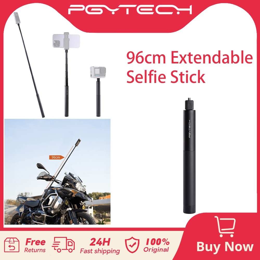 PGYTECH Motorcycle Bracket Extended Selfie Stick Threaded Interface For ...