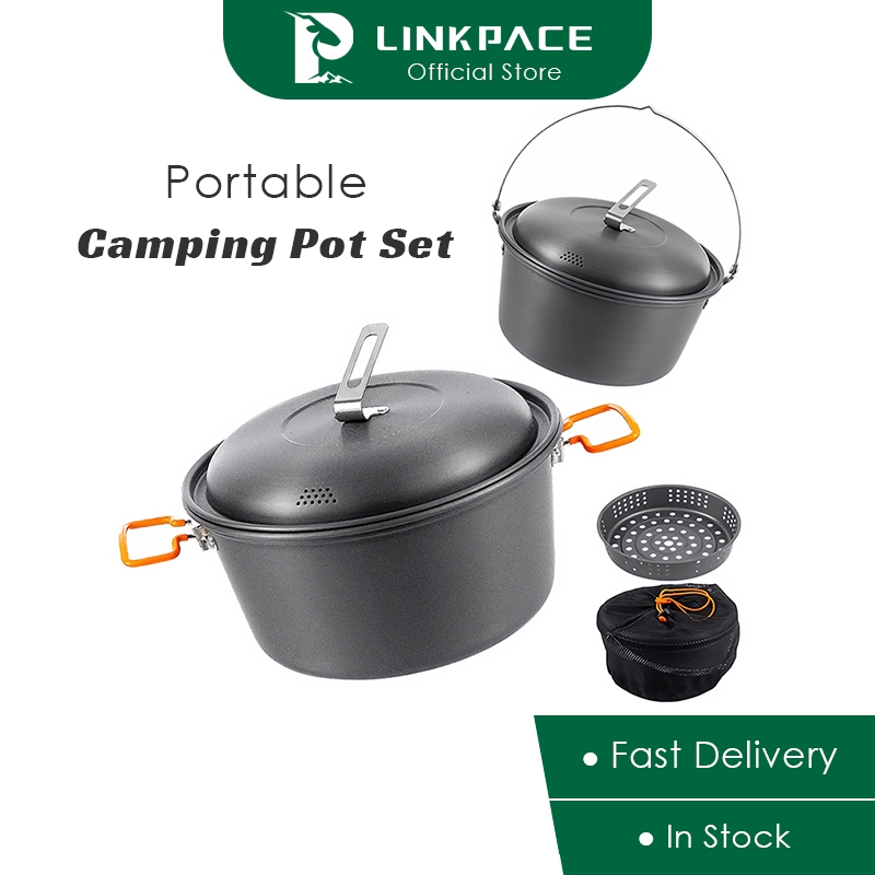 Portable Camping Pot Set Outdoor Picnic Lightweight Cooking Set Home ...